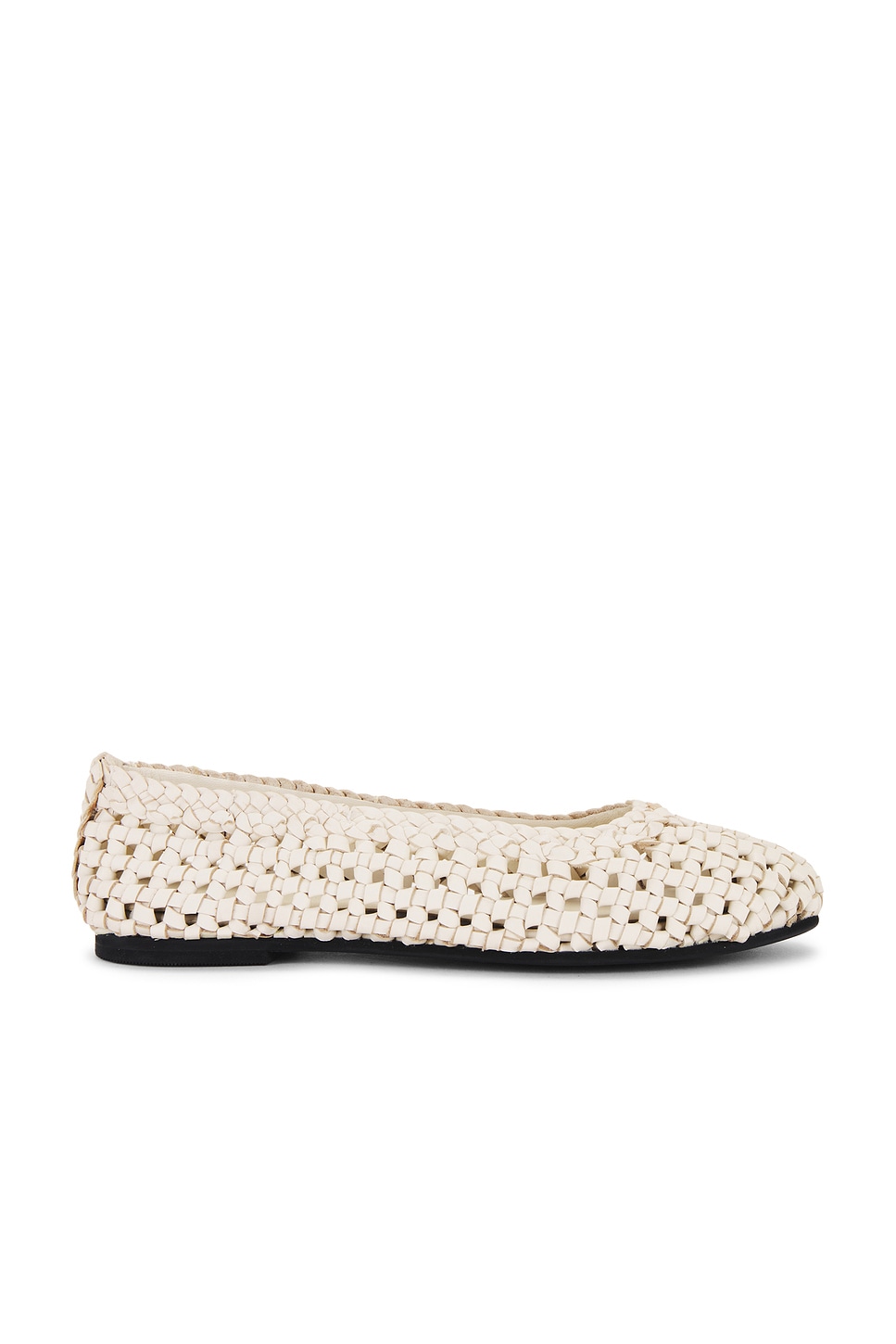 St. Agni Macrame Mesh Ballet Flats in Tofu | REVOLVE