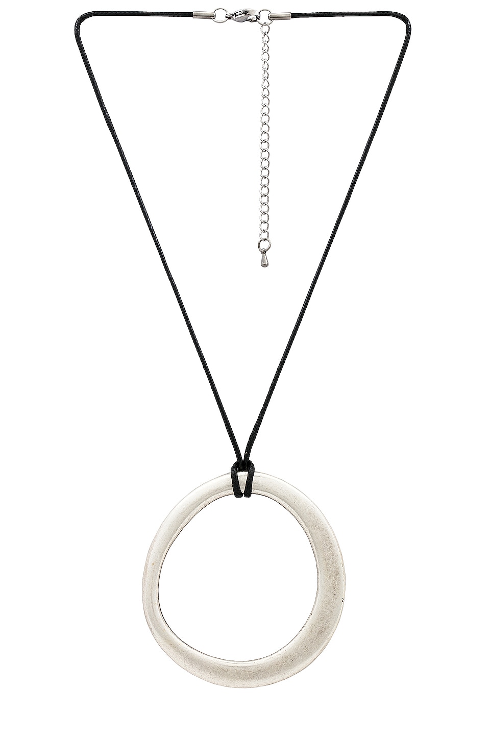 Streets Ahead Circle Pendant Necklace in Silver | REVOLVE