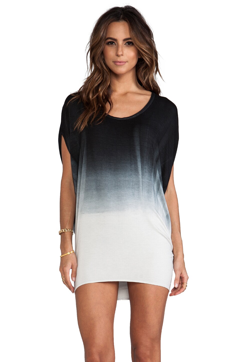 Saint Grace Cape Dress in Black Ombre | REVOLVE