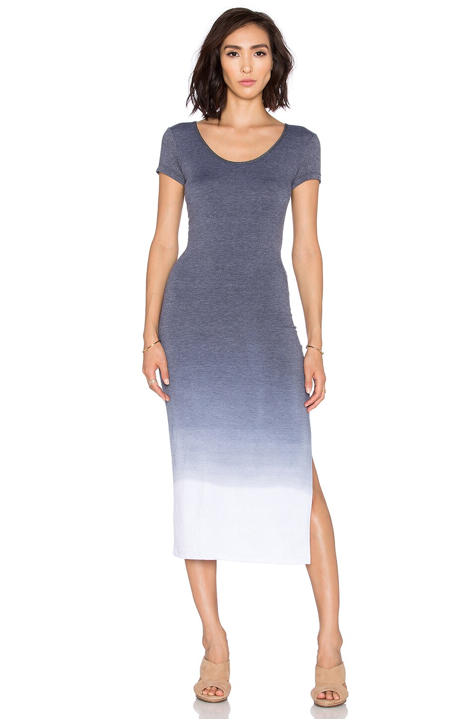 Saint Grace Tilly Midi Dress in Black Ombre Wash | REVOLVE