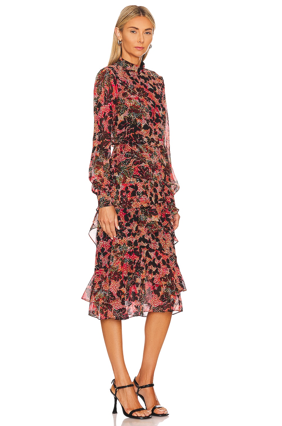 Saloni Isa Ruffle Dress