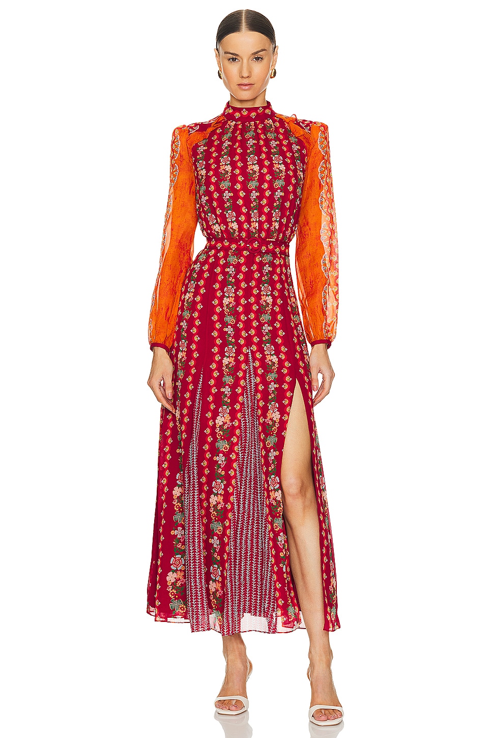SALONI Jacqui-B Dress in Zinnia Stem | REVOLVE
