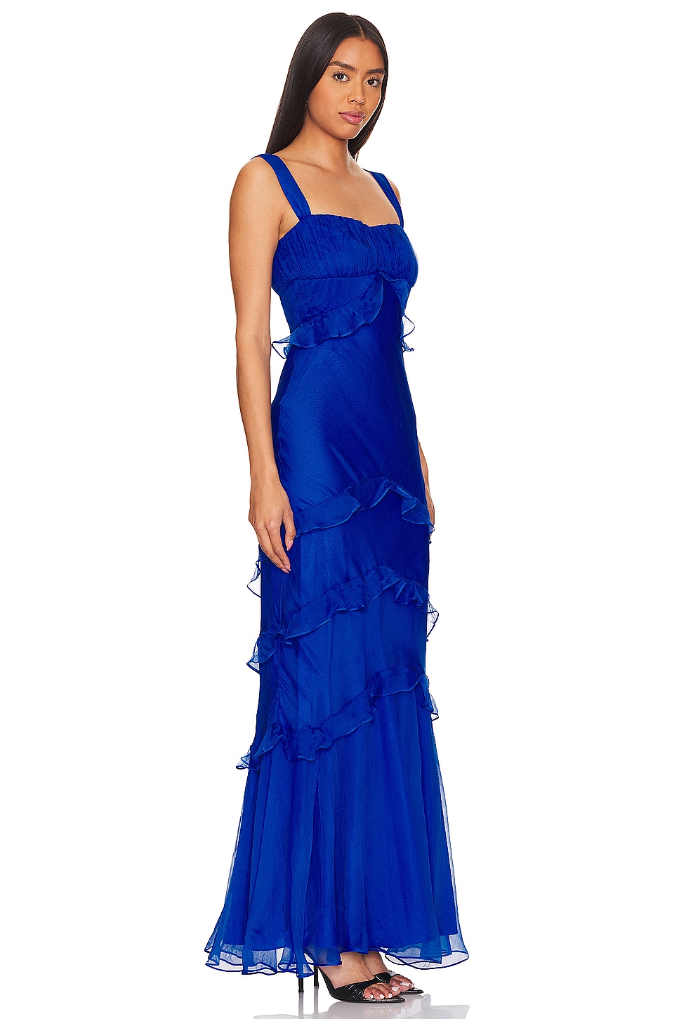 SALONI Chandra Dress in Lapis Blue | REVOLVE