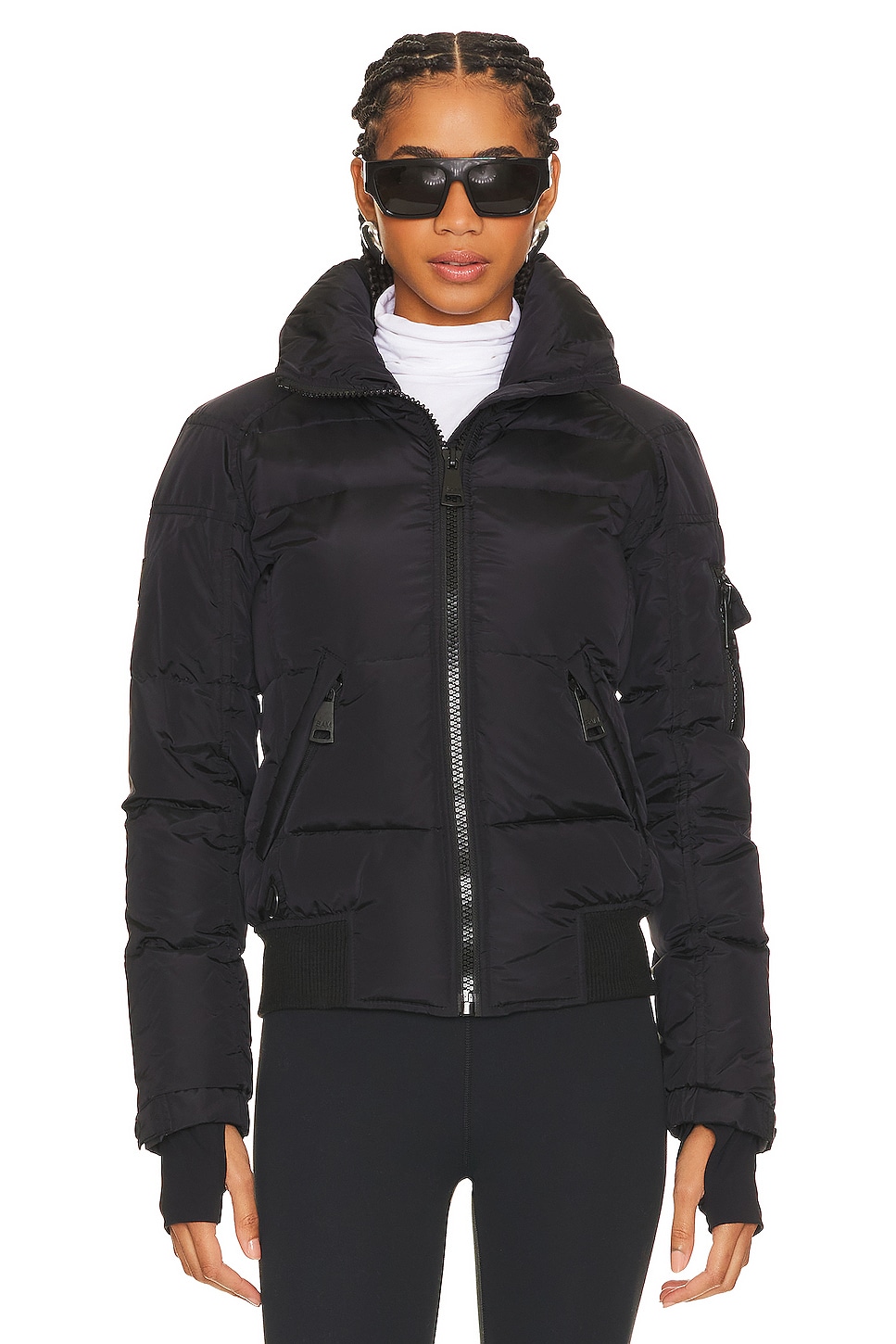SAM. Freestyle Bomber in Matte Black | REVOLVE