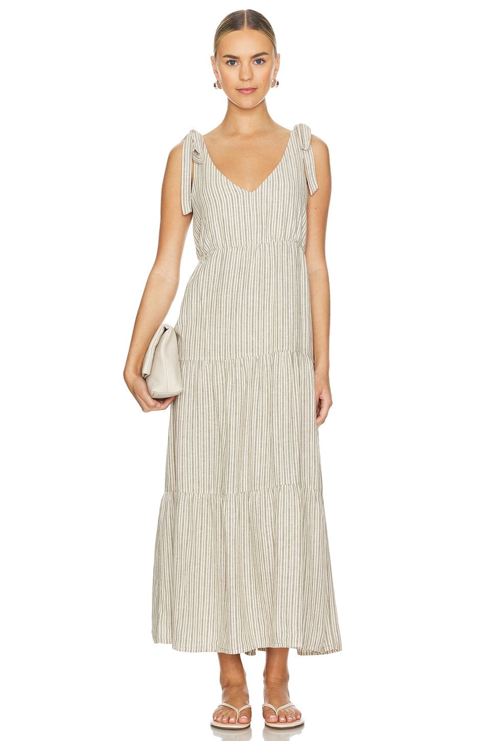 Sanctuary Move Your Body Striped Maxi in Eco Olive Stripe | REVOLVE