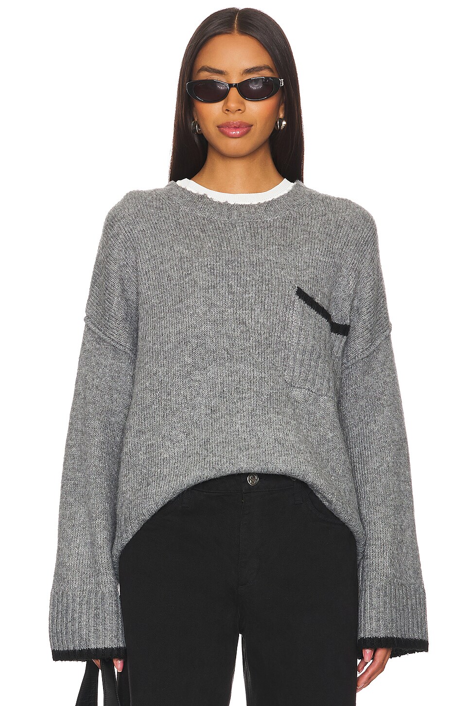 Sanctuary Uptown Girl Sweater in Heather Ash | REVOLVE