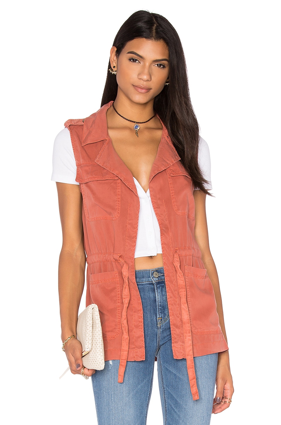 Sanctuary Surplus Vest in Copper | REVOLVE