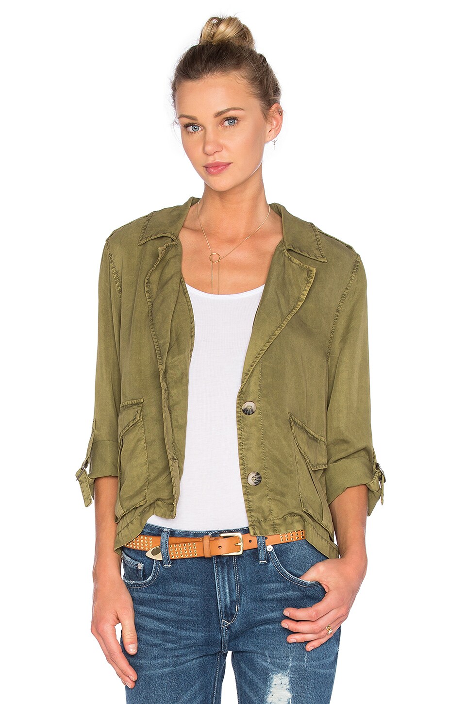 Sanctuary Desert Shirt Jacket in Moss | REVOLVE
