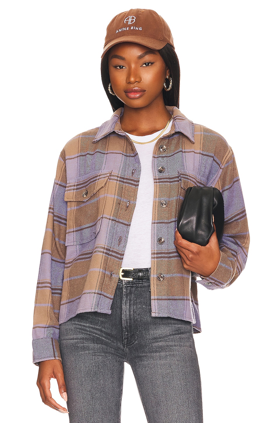 Sanctuary Starstruck Shacket in Violet Plaid | REVOLVE