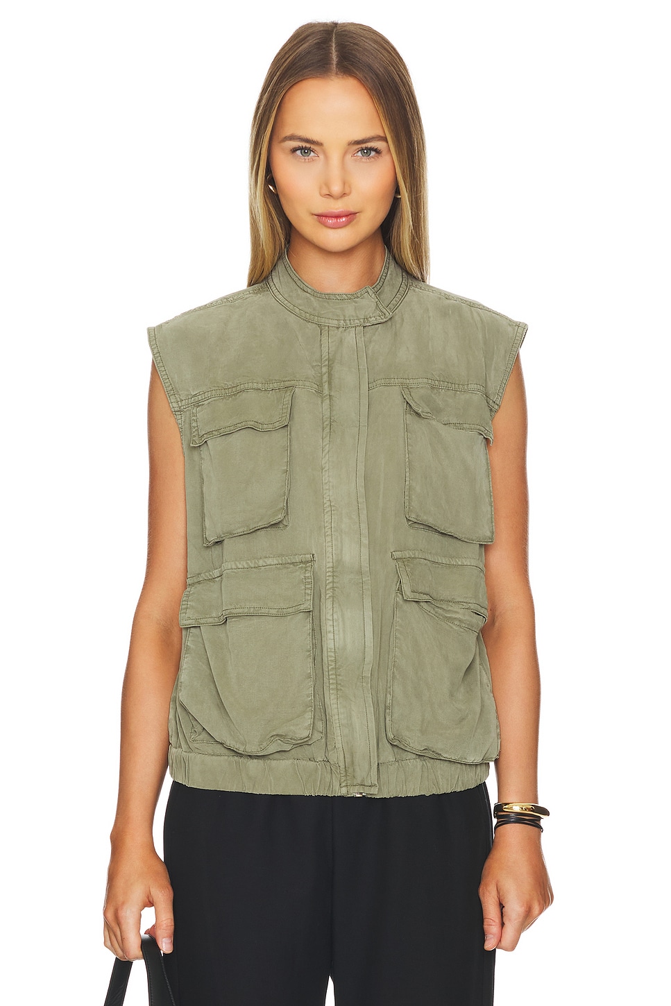 Sanctuary Field Utility Vest in Washed Olive | REVOLVE