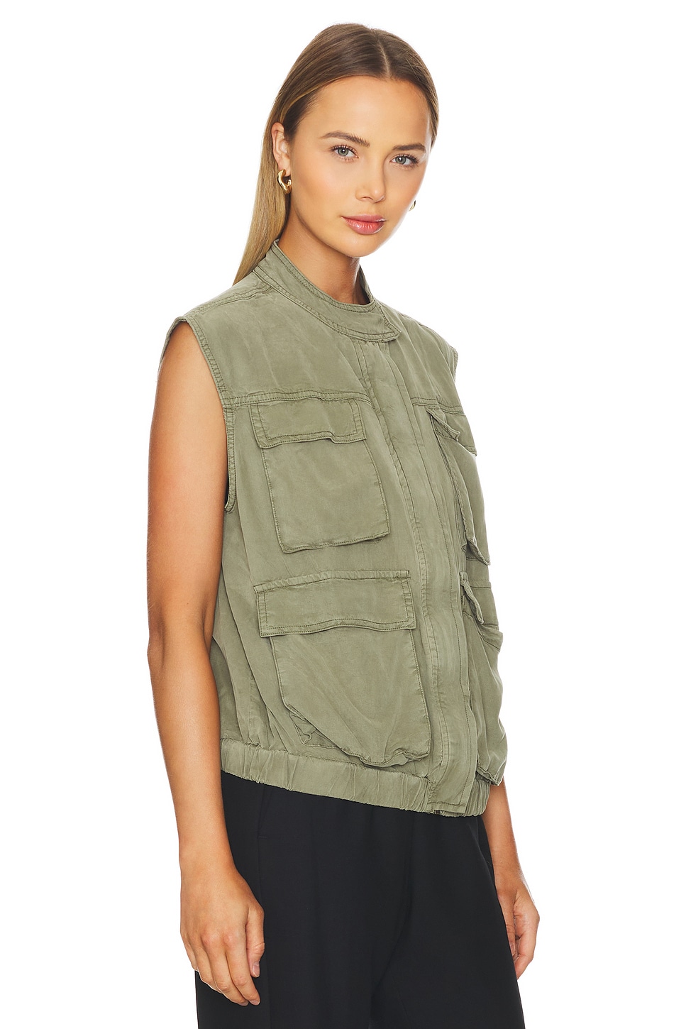 Sanctuary Field Utility Vest in Washed Olive | REVOLVE