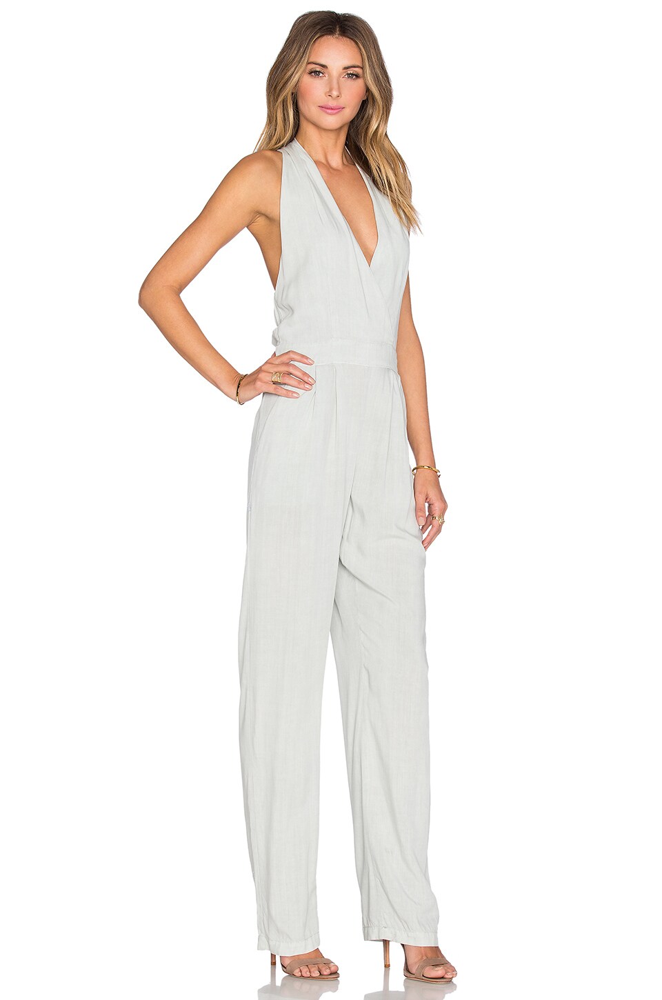 SAM&LAVI Sara Jumpsuit in Slate | REVOLVE