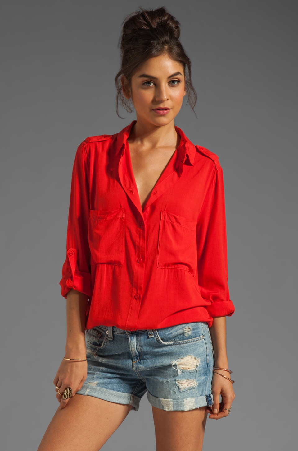 SAM&LAVI Angel Top in Red | REVOLVE