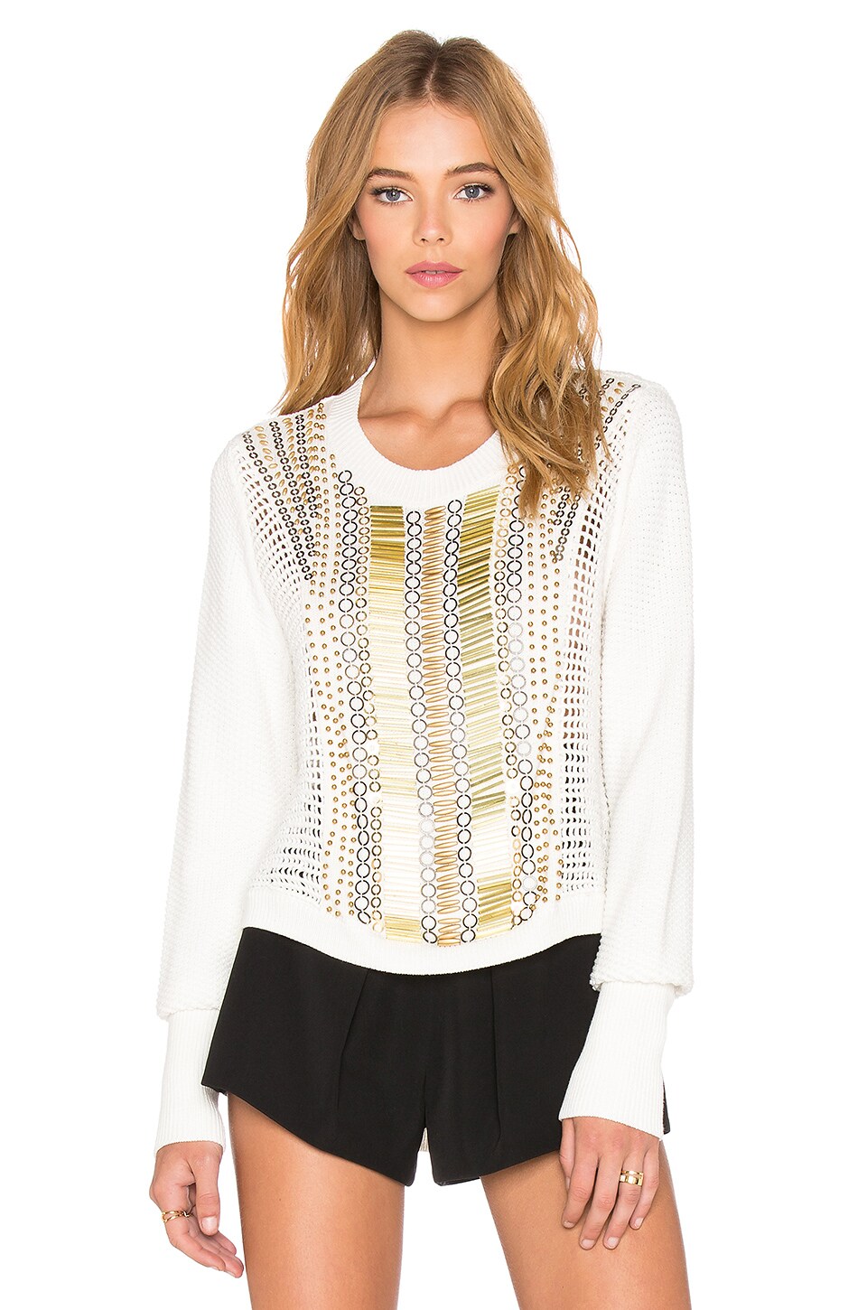 Sass & Bide Army of Alpinists Sweater in White | REVOLVE