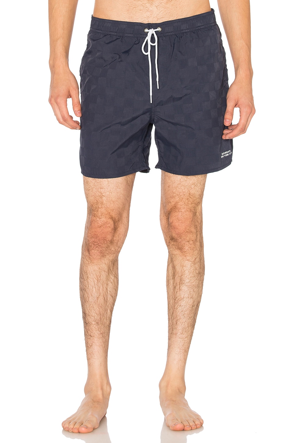 SATURDAYS NYC Timothy Board Shorts in Navy | REVOLVE