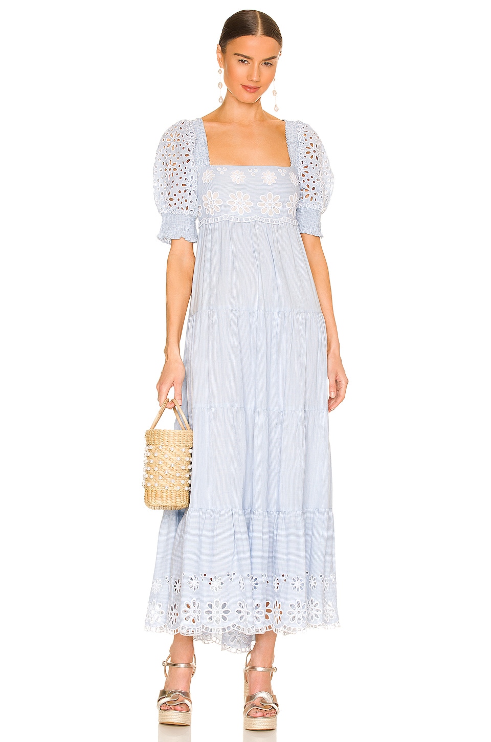 SAYLOR Rubie Dress in Yankee Pinstripe | REVOLVE