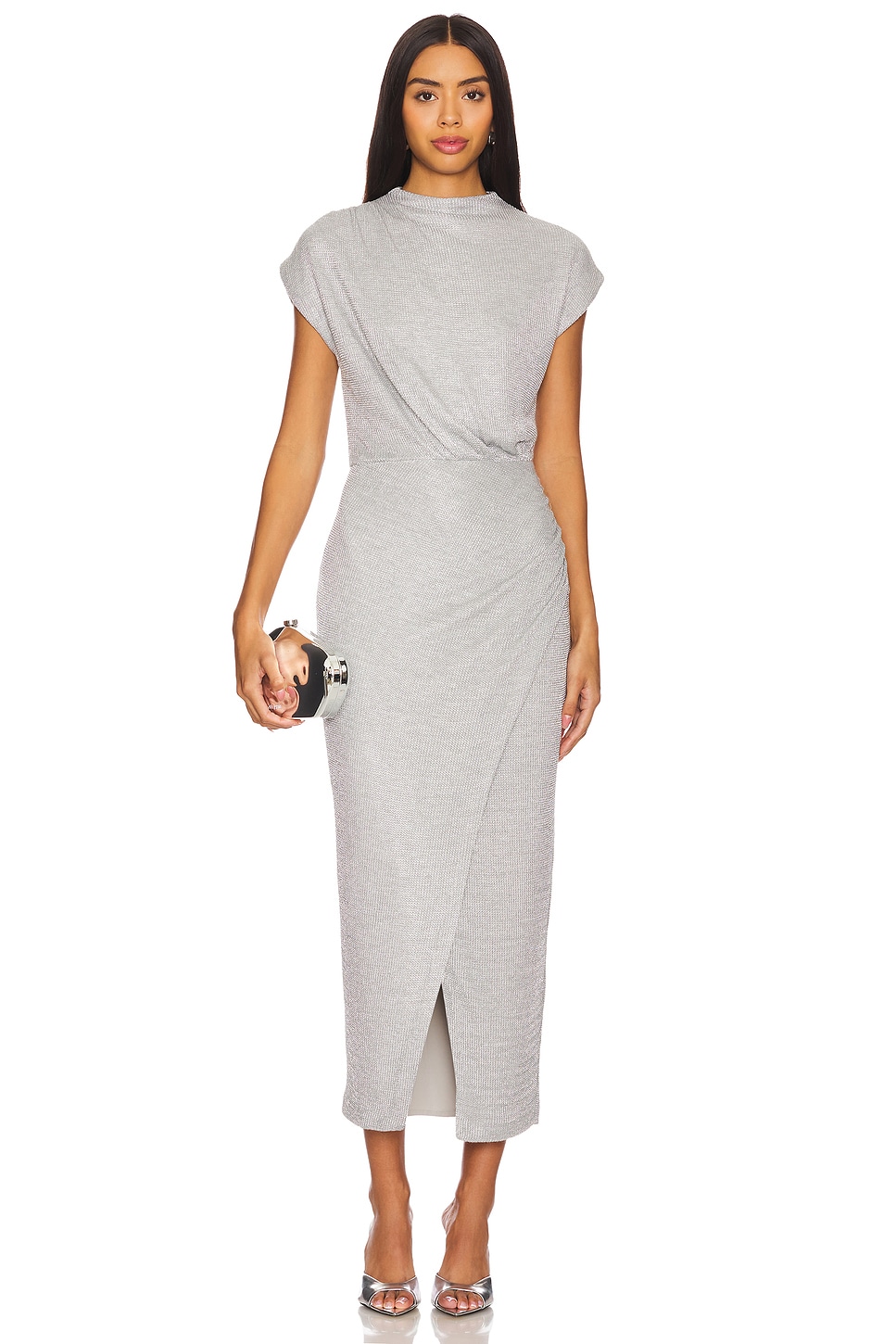 SAYLOR Astrid Dress in Silver | REVOLVE