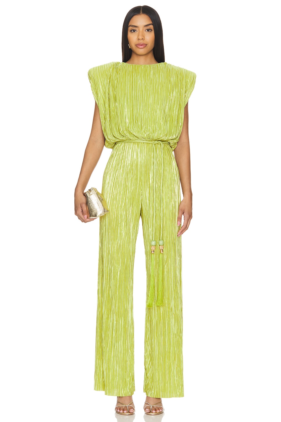 Sabina Musayev Nectar Jumpsuit in Lime Green | REVOLVE