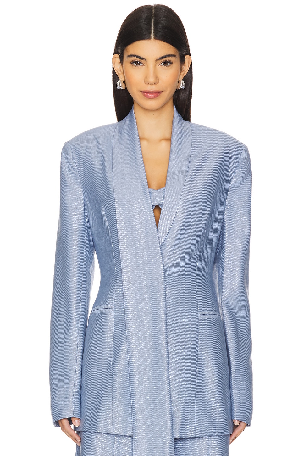 Sabina Musayev Gemini Jacket in Sky Blue | REVOLVE