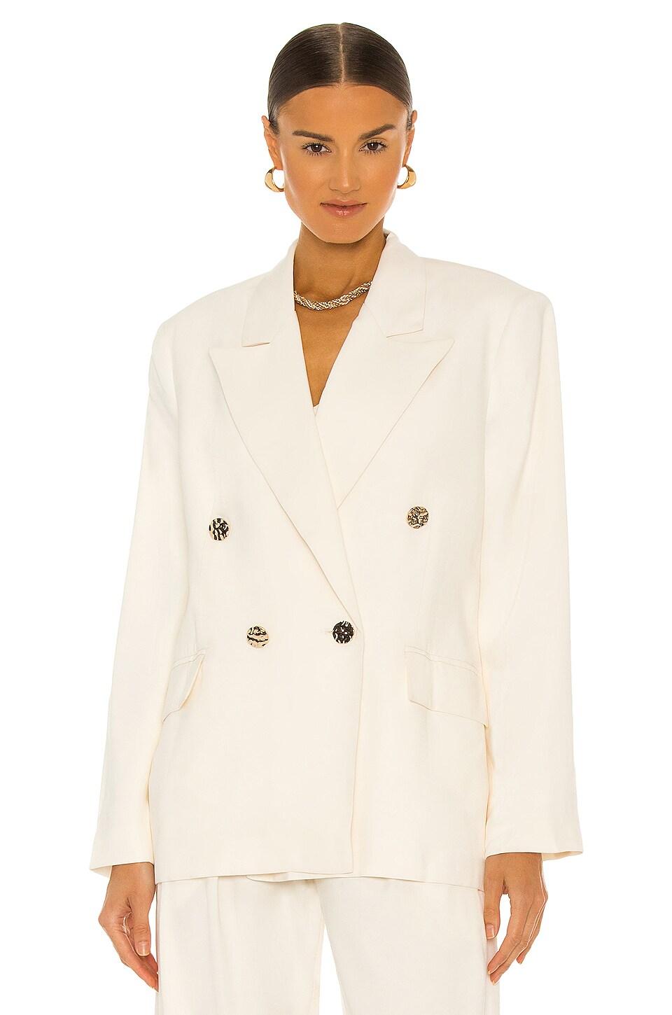 Sabina Musayev Henry Jacket in Off White | REVOLVE