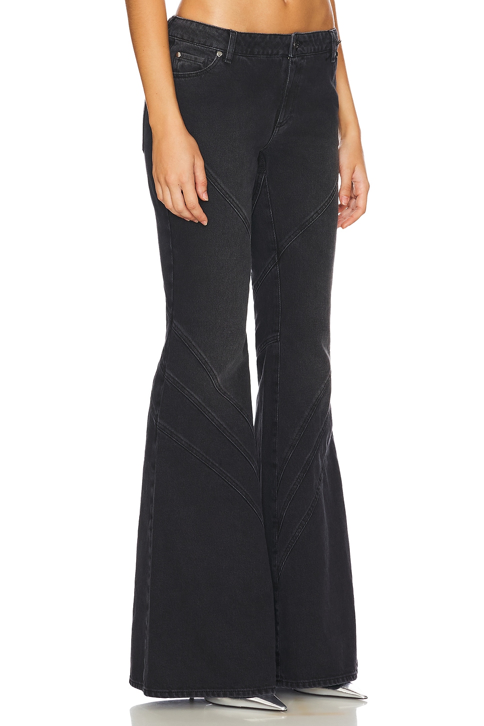Santa Brands Flared Jeans in Black | REVOLVE