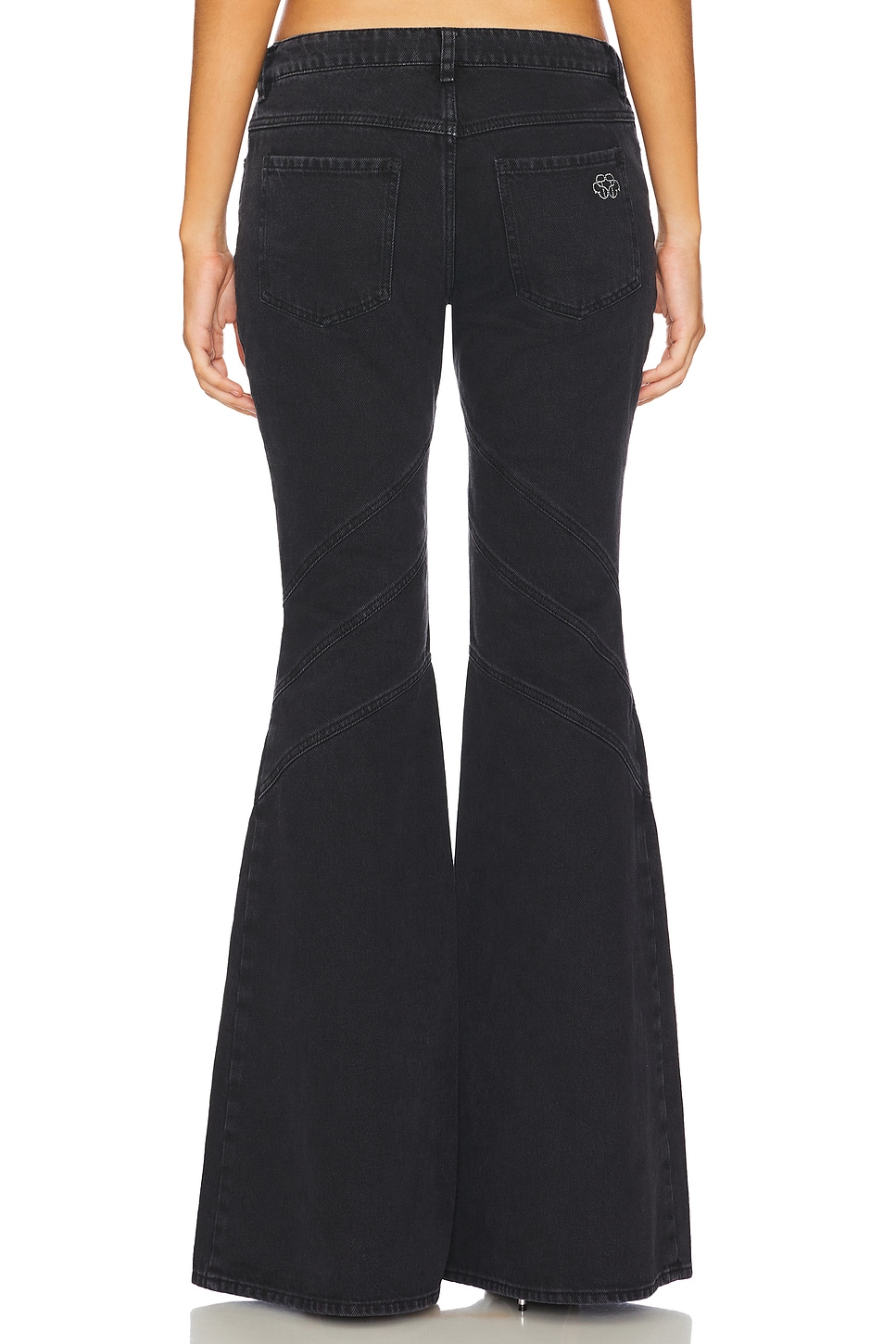 Santa Brands Flared Jeans in Black | REVOLVE