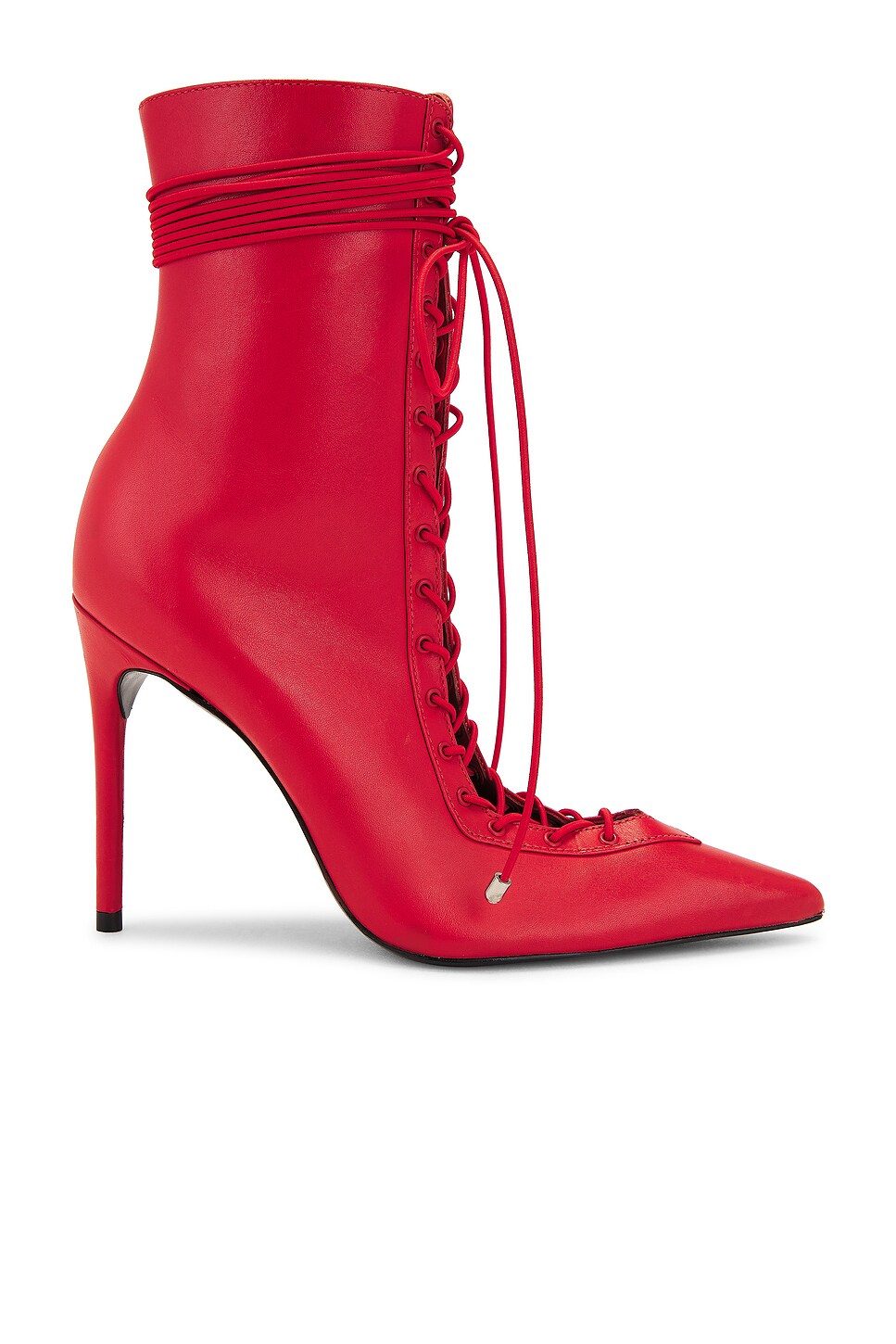 Schutz Bella Bootie in Fire Flame in Red Berry | REVOLVE