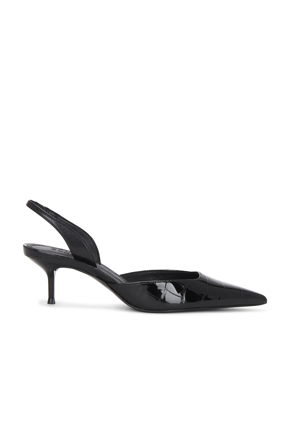 Schutz Paola Mid Slingback in Black | REVOLVE