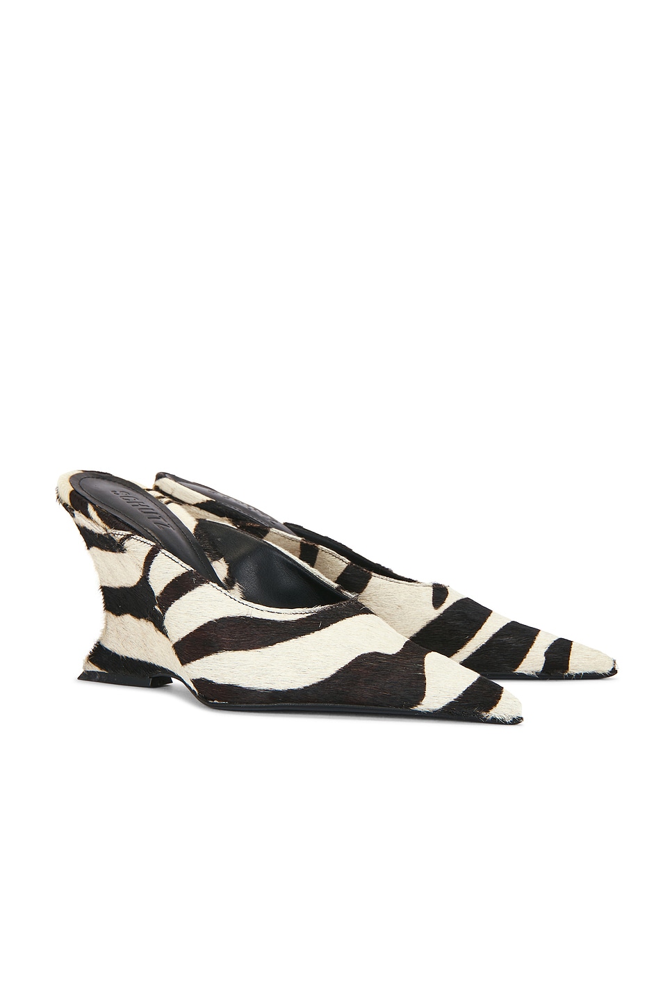 Schutz Siena Mule Pump in Zebra Print | REVOLVE