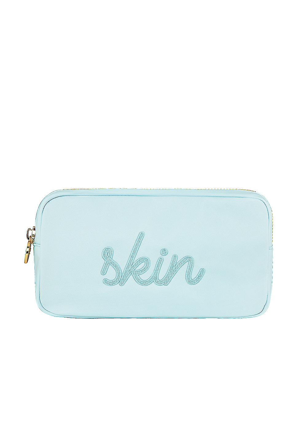 Stoney Clover Lane Sky Skin Embroidered Small Pouch in Sky | REVOLVE
