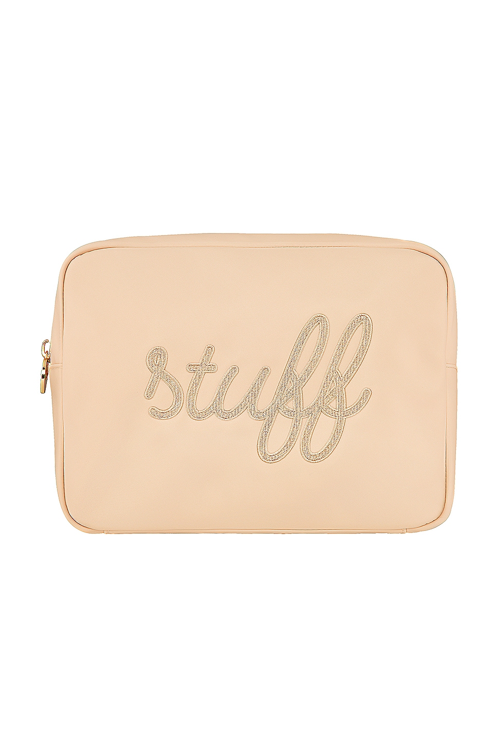 Stoney Clover Lane Sand Stuff Embroidered Large Pouch in Sand | REVOLVE