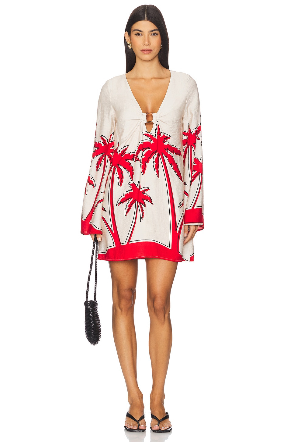 SEVEN WONDERS Florence Mini Dress in Red Palm | REVOLVE
