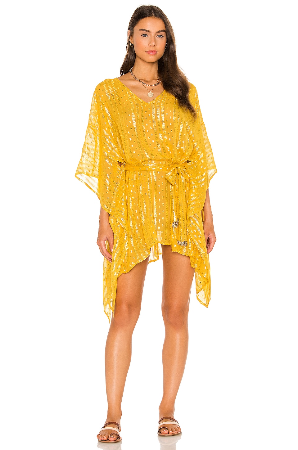 Sundress Ilana Short Dress Cover Up in Banana | REVOLVE