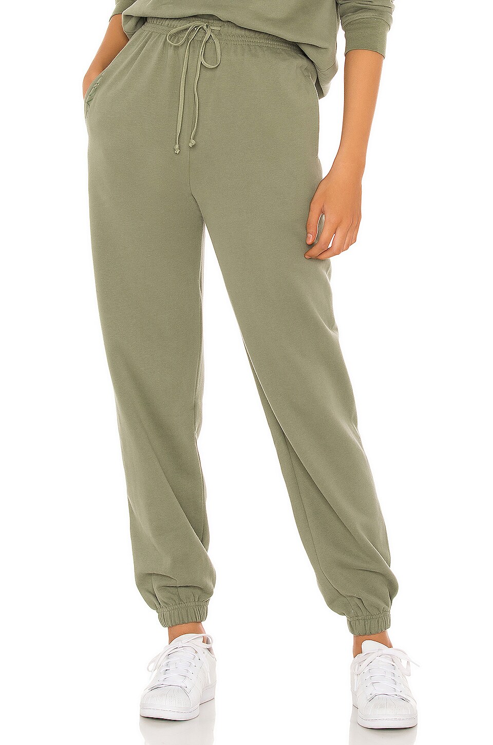 SNDYS LOUNGE Luxe Sweatpants in White | REVOLVE