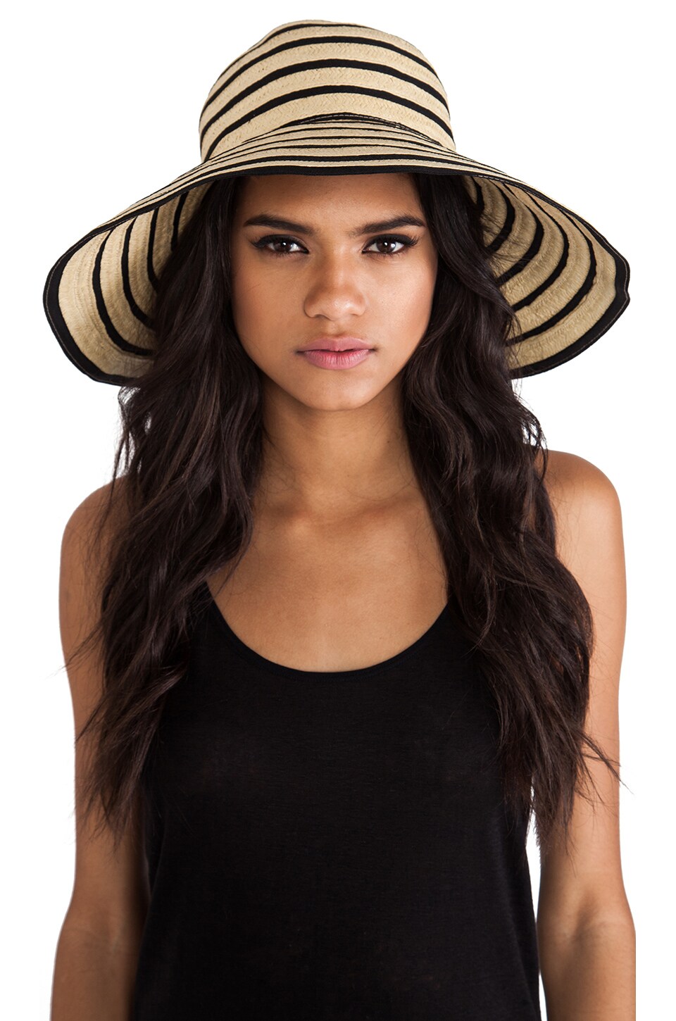 Seafolly Gelato Hat in Black | REVOLVE