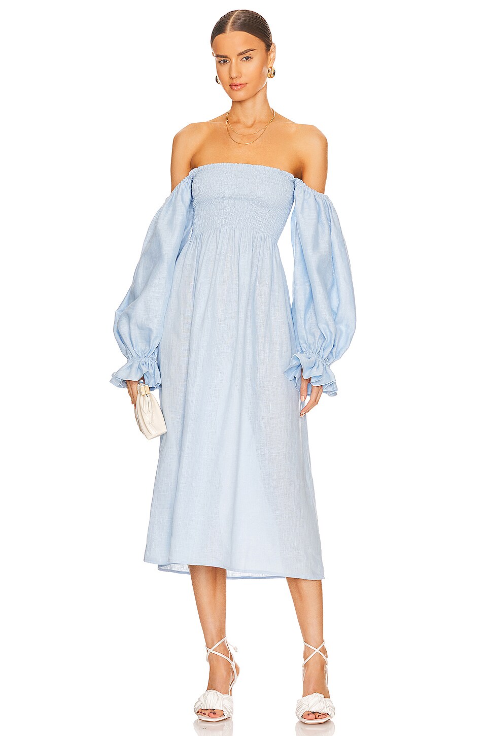 Sleeper Atlanta Linen Dress in Blue | REVOLVE