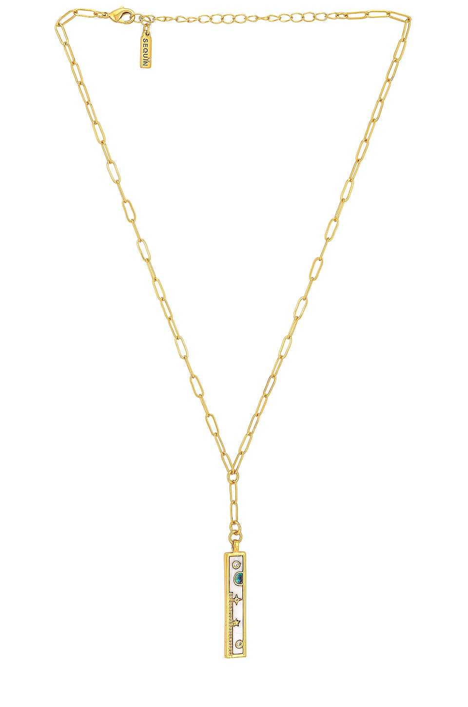 SEQUIN Celestial Alignment Talisman Necklace in Gold | REVOLVE