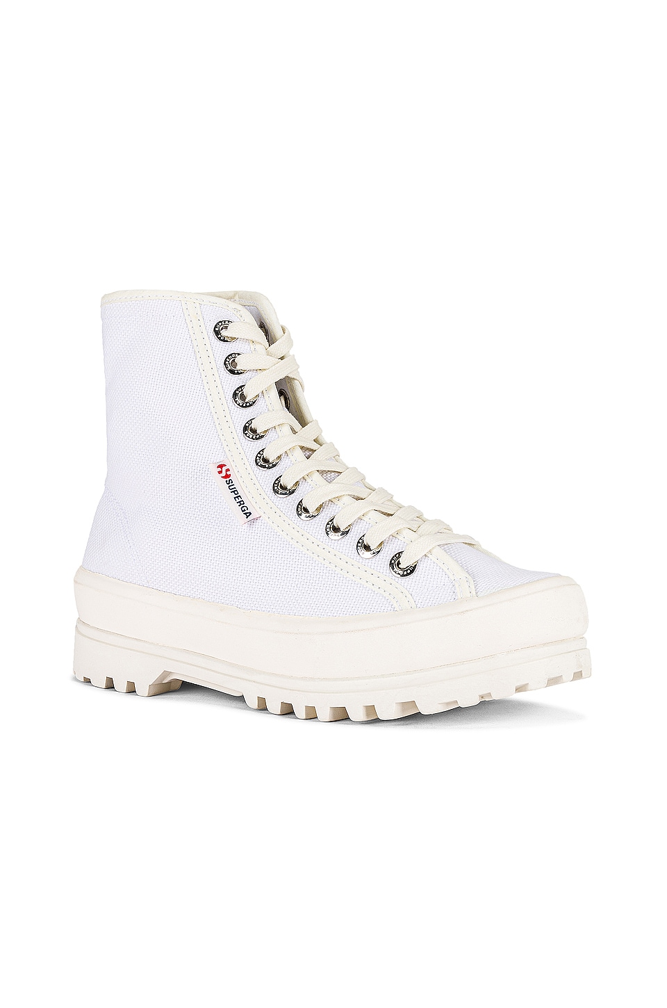 Superga Alpina Emily High Top Sneaker in White | REVOLVE