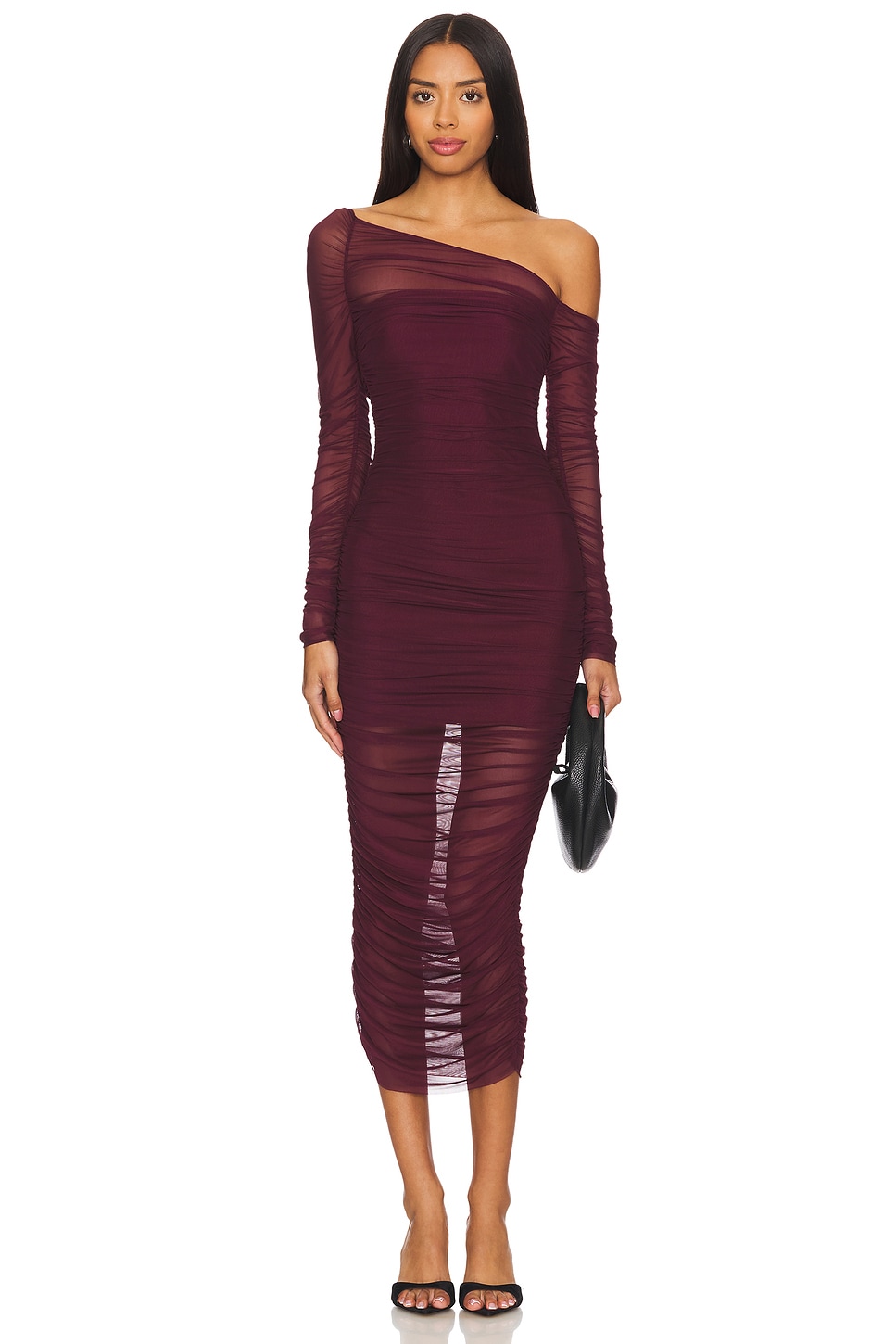 SEROYA Chantae Dress in Merlot | REVOLVE