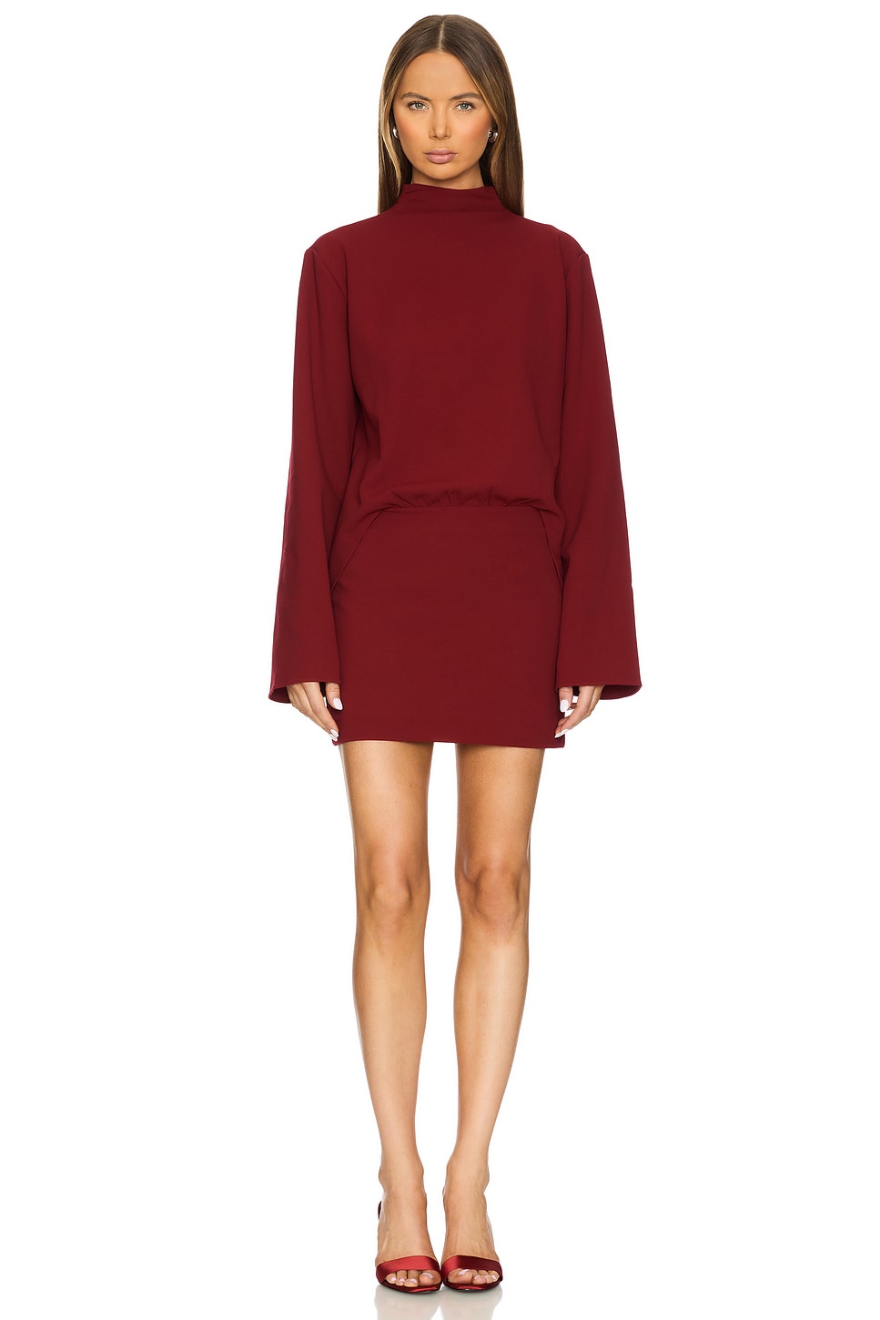 SEROYA Mave Mini Dress in Ruby Red | REVOLVE