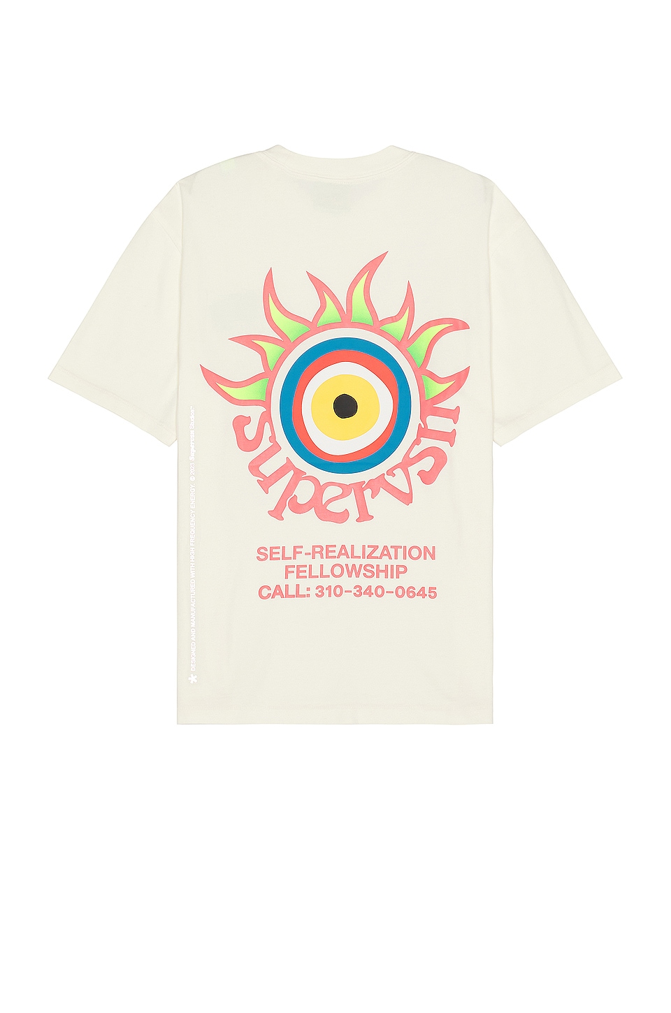 SUPERVSN Flare Short Sleeve Tee in Bone | REVOLVE