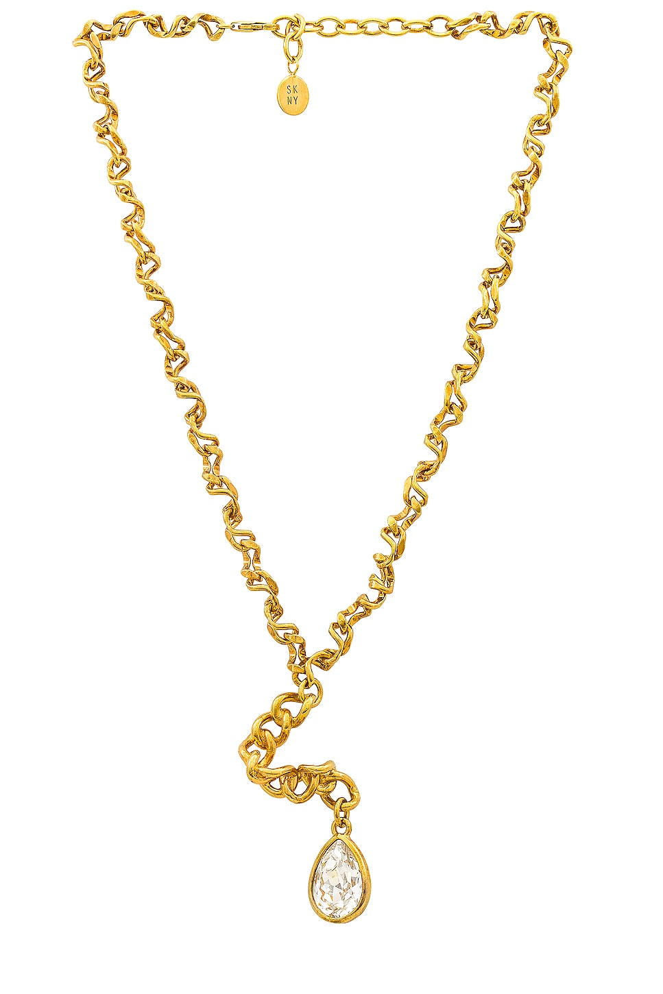 Sterling King Warp Chain Pendant Necklace in Gold | REVOLVE