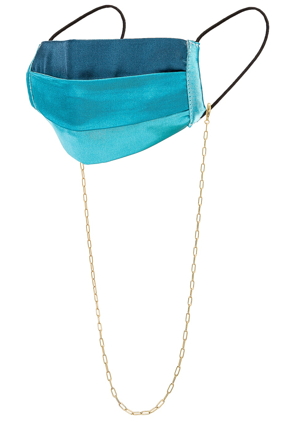 SHASHI Patron Face Mask Chain in Gold | REVOLVE