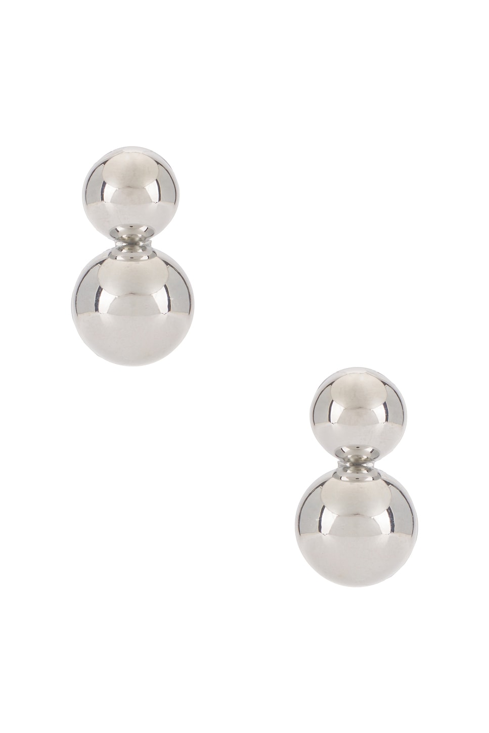 SHASHI Knox Double Stud in Silver | REVOLVE