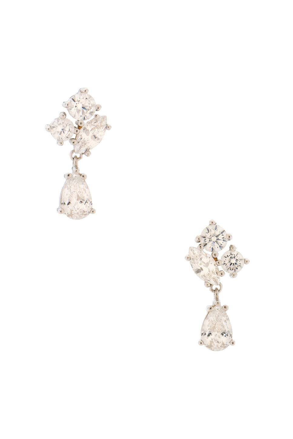 SHASHI Camille Drop Earring in Silver | REVOLVE