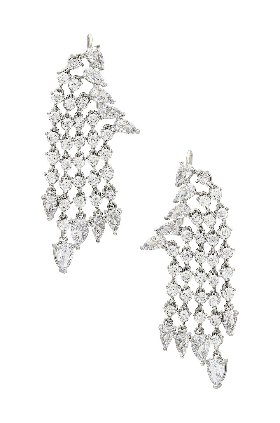 SHASHI Bowie Earring in Silver | REVOLVE