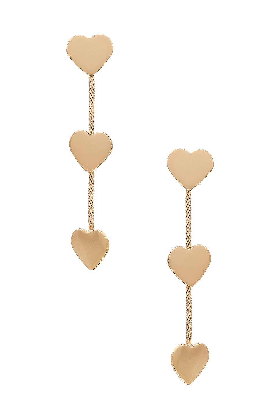 SHASHI Triple Earring Drop in Gold | REVOLVE
