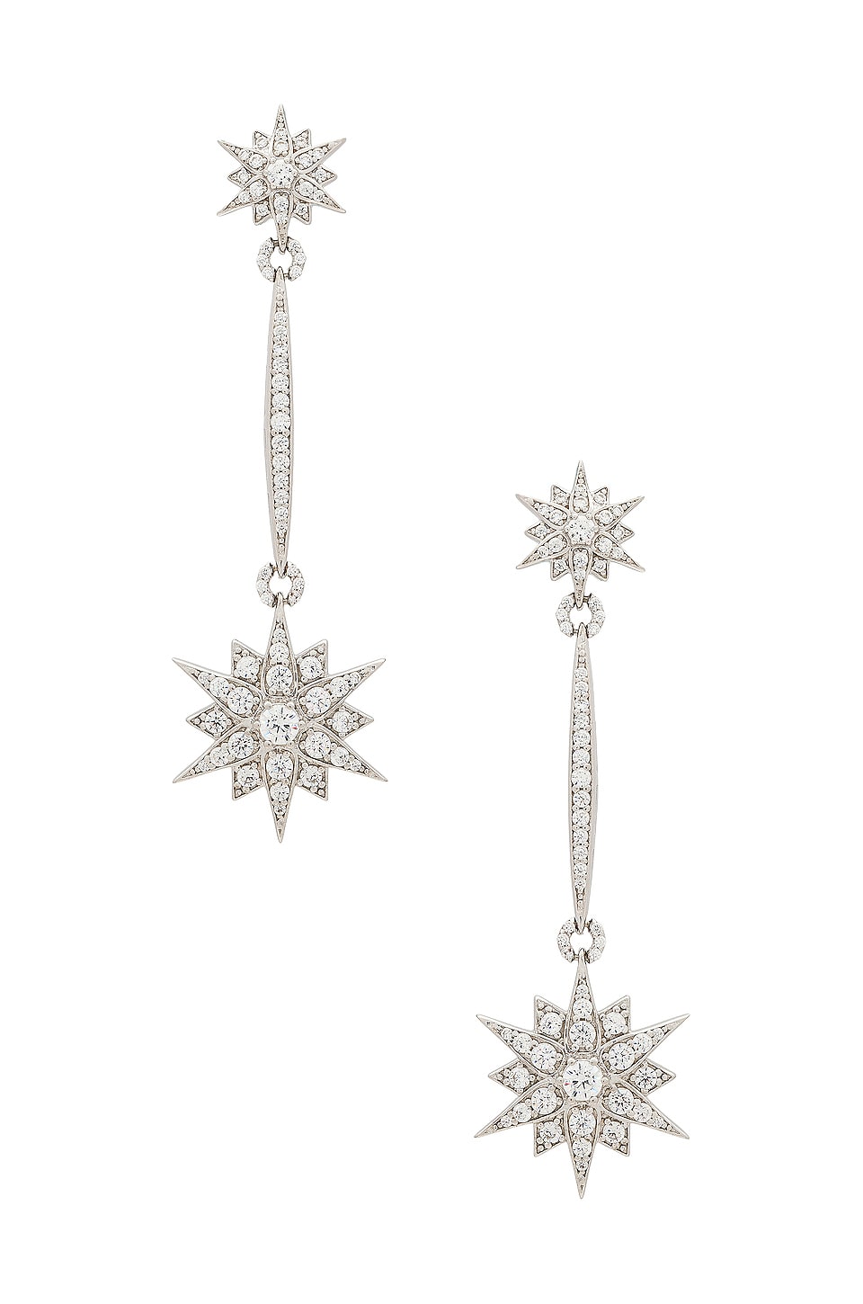 SHASHI Hannah Earring in White Gold | REVOLVE