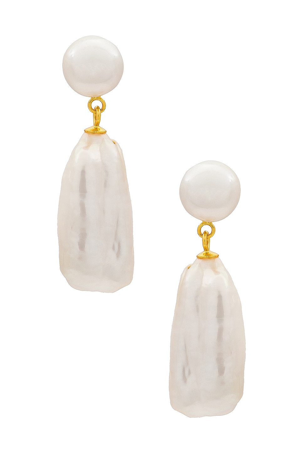 SHASHI Romy Earring in Pearl | REVOLVE