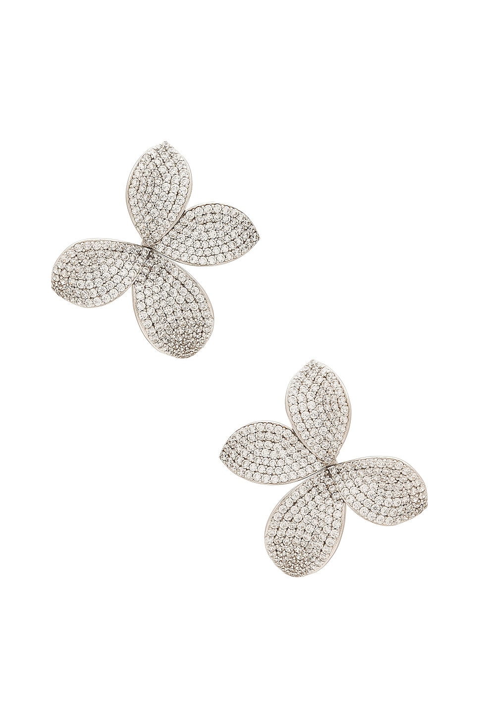 SHASHI Lis Earring in White Gold | REVOLVE